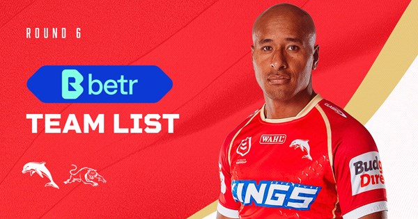 Dolphins Team List: Round 6 v Panthers | Dolphins