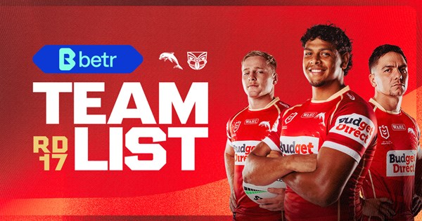 Dolphins Team List: Round 17 v Warriors | Dolphins